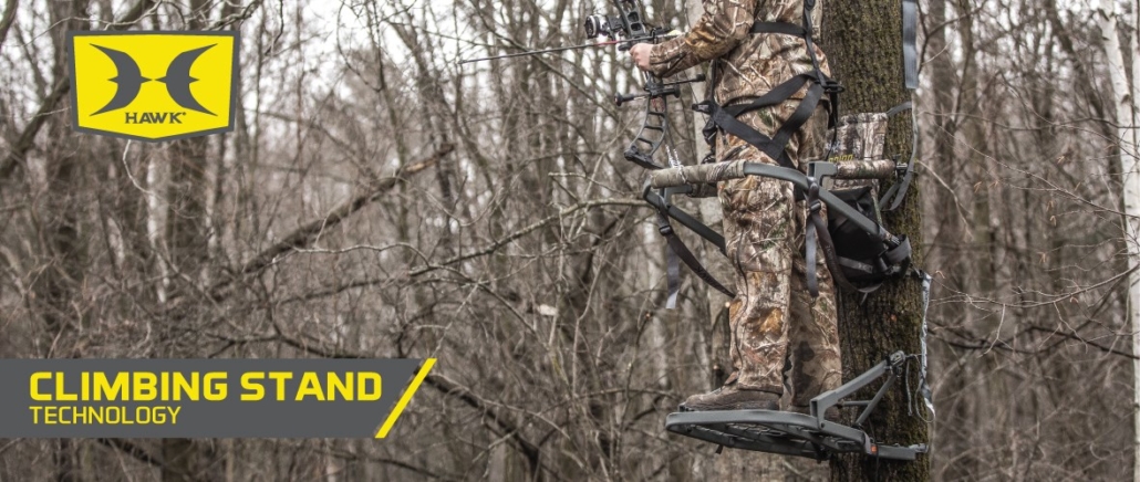 Hawk hunting climbing stand technology – Hawk Treestands